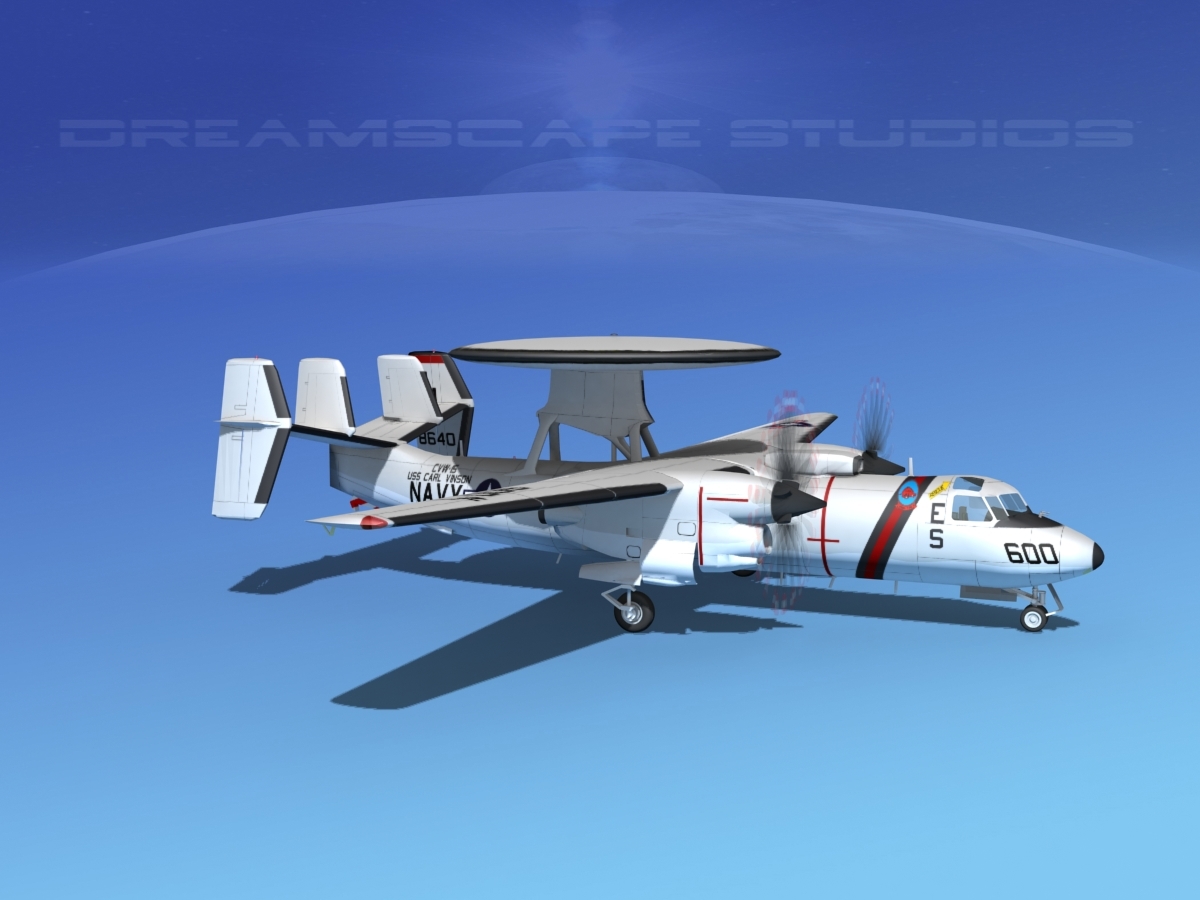 3d model grumman e-2c hawkeye