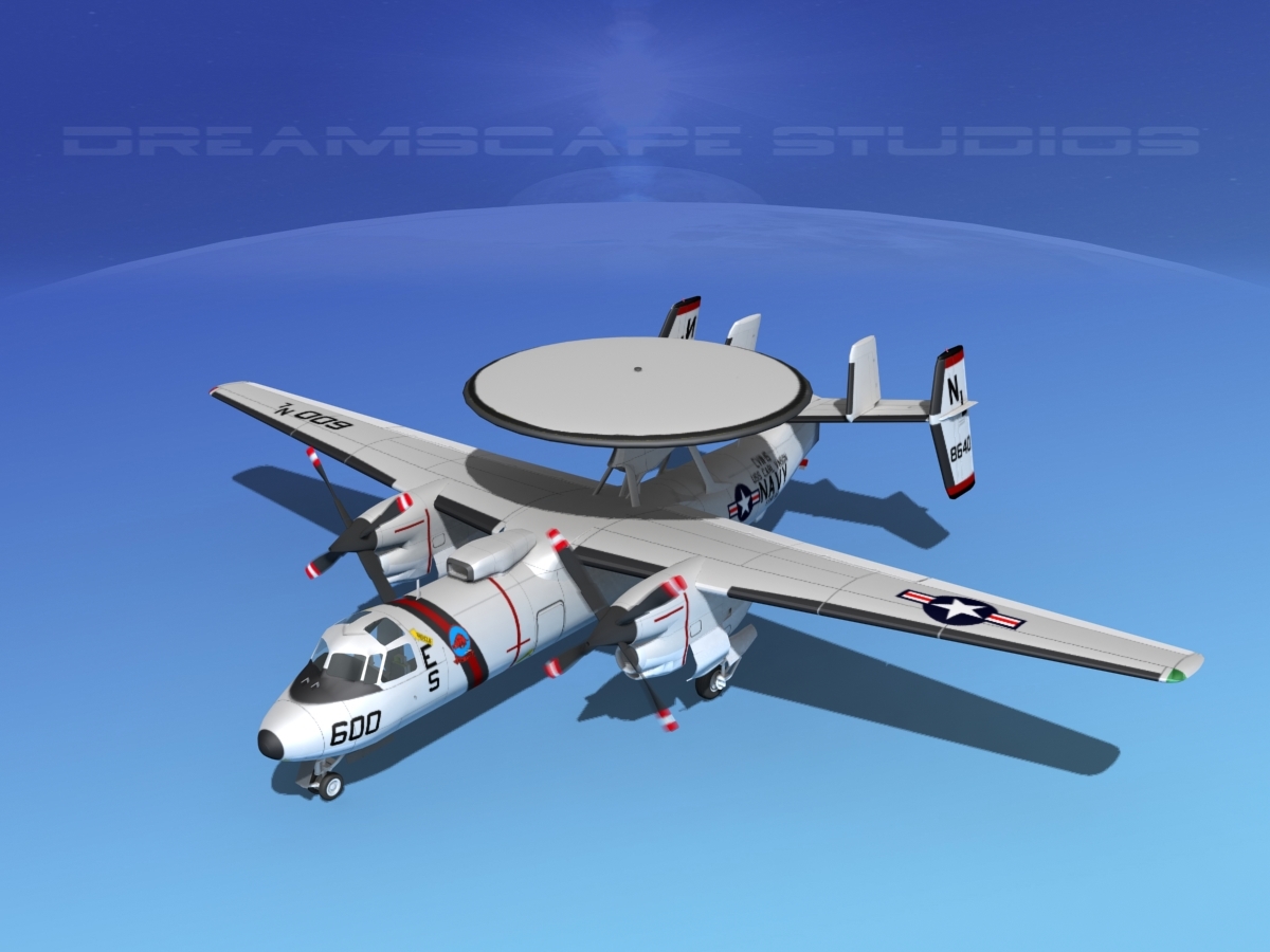 3d model grumman e-2c hawkeye