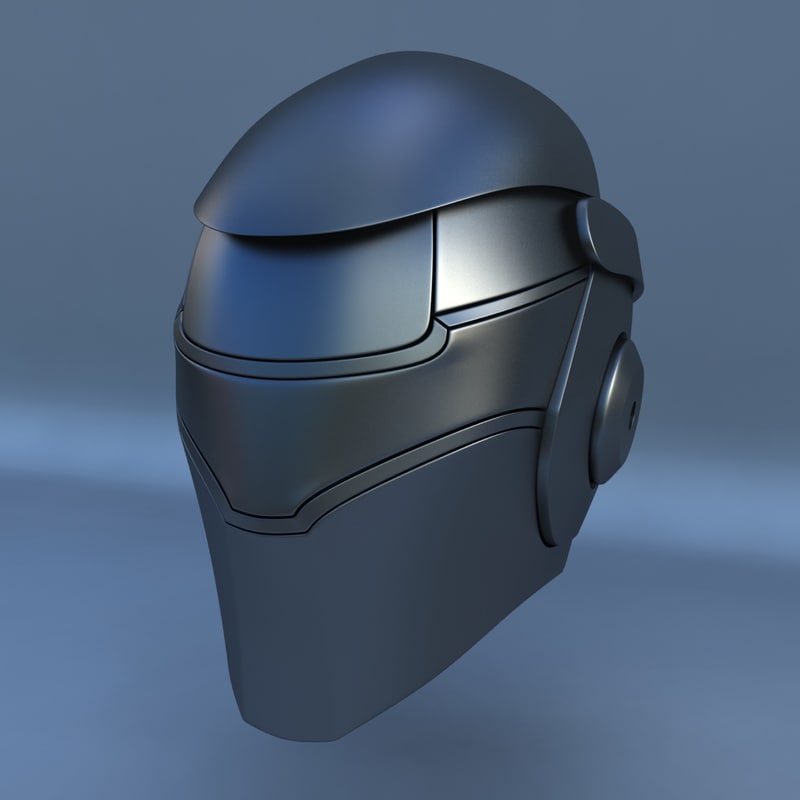 3d robot head l
