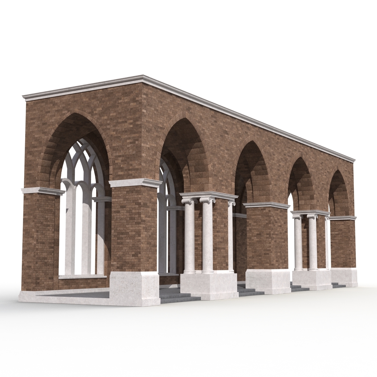 3d groin vault greco roman model