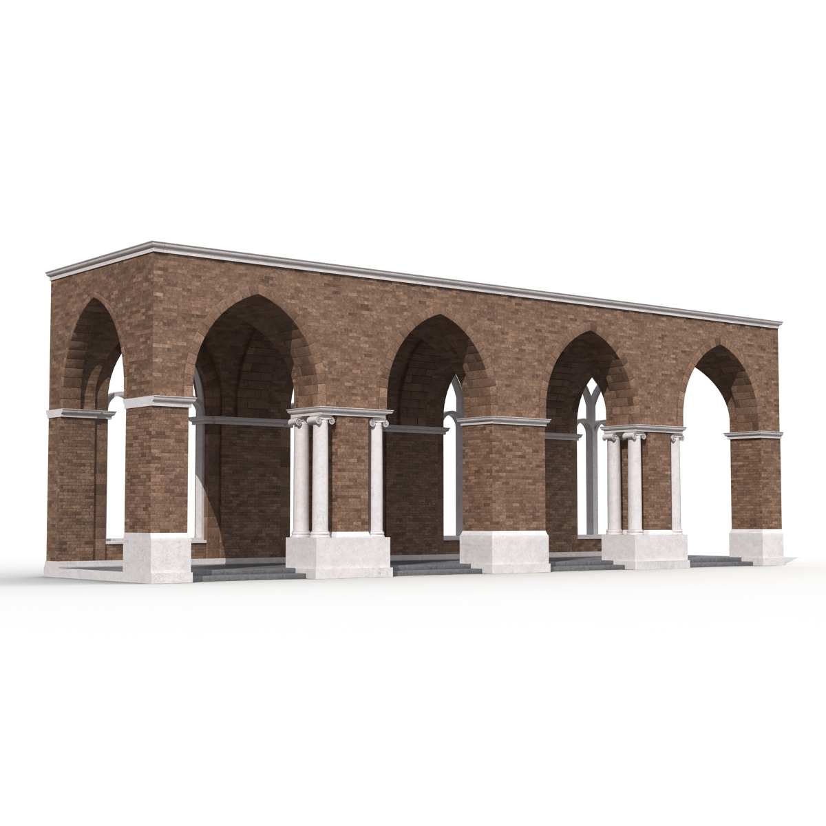 3d groin vault greco roman model