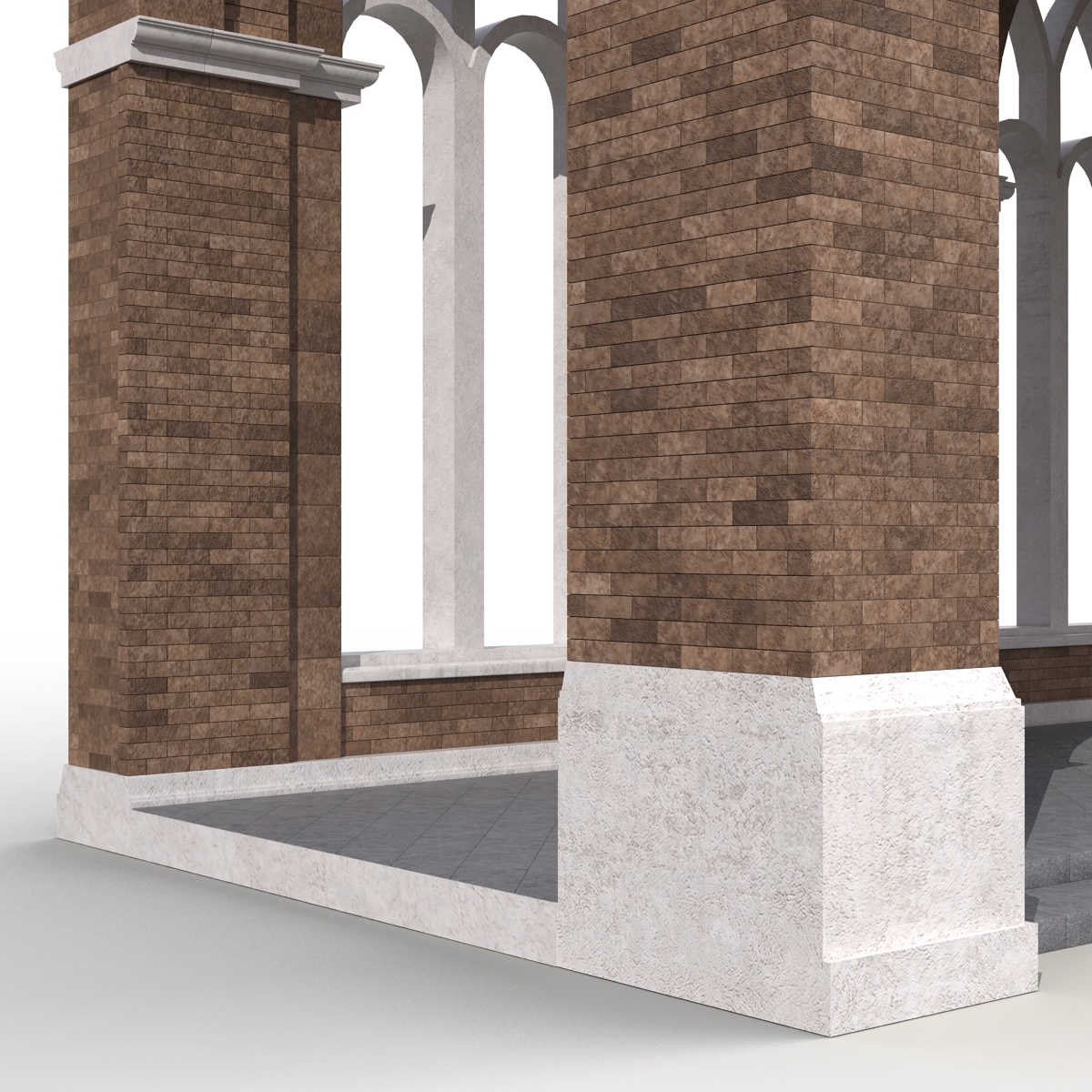 3d groin vault greco roman model