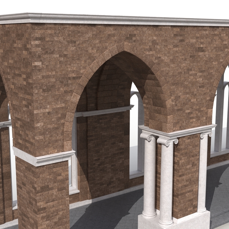 3d groin vault greco roman model