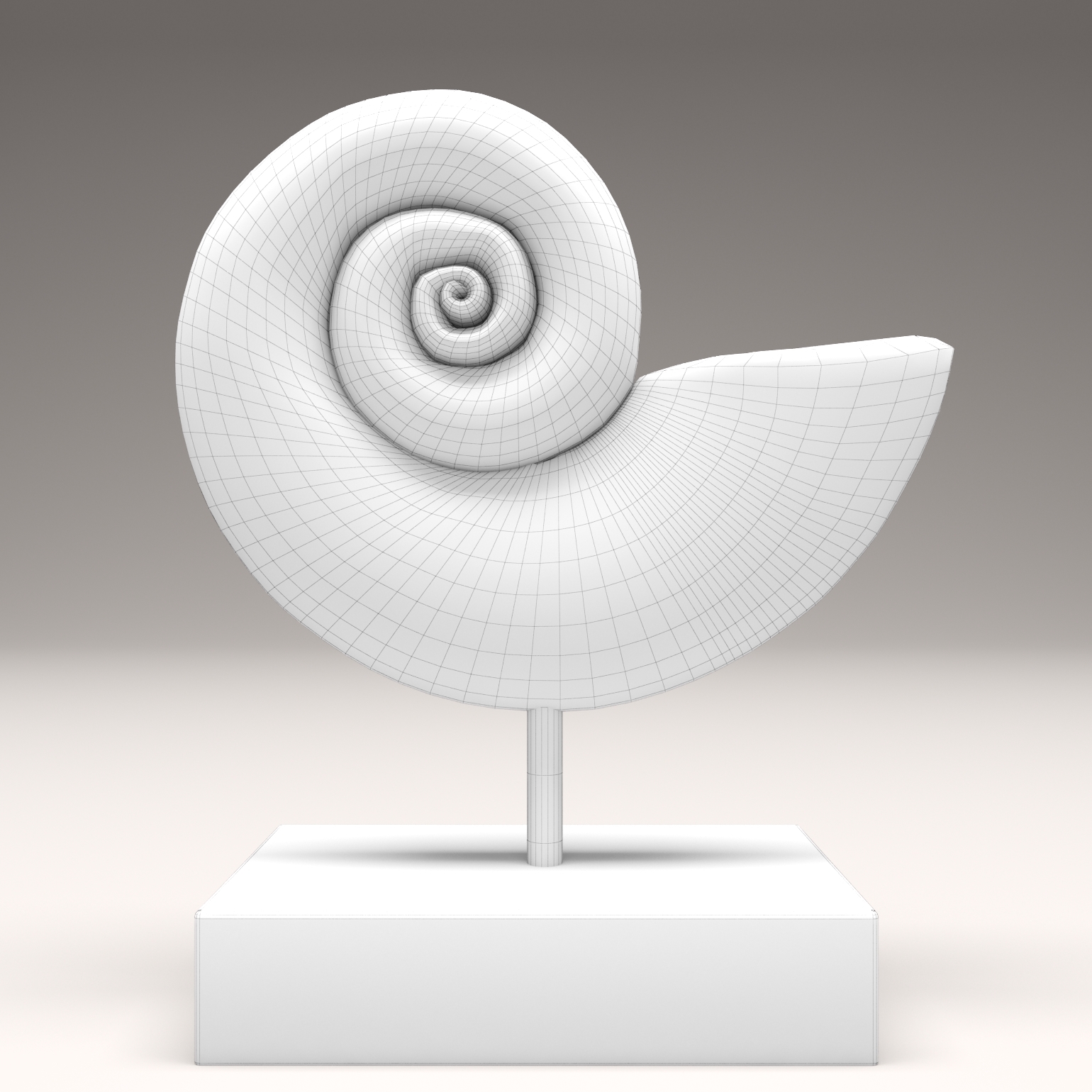 3d nautical nautilus shell