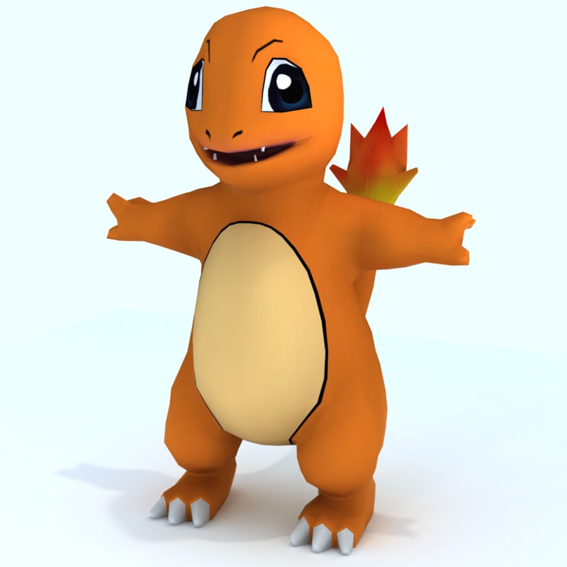 3d model charmander games