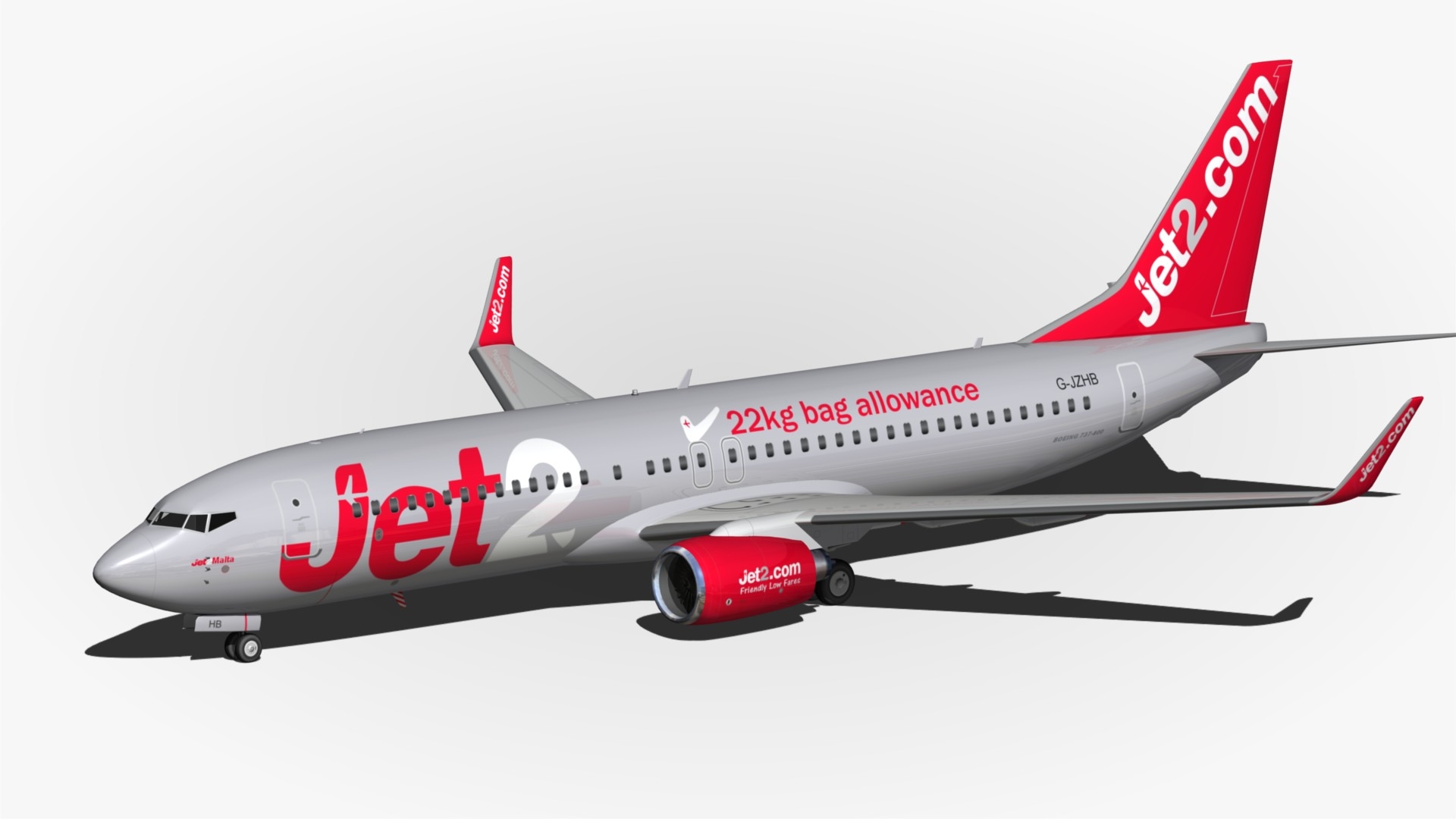 boeing jet2 3d model
