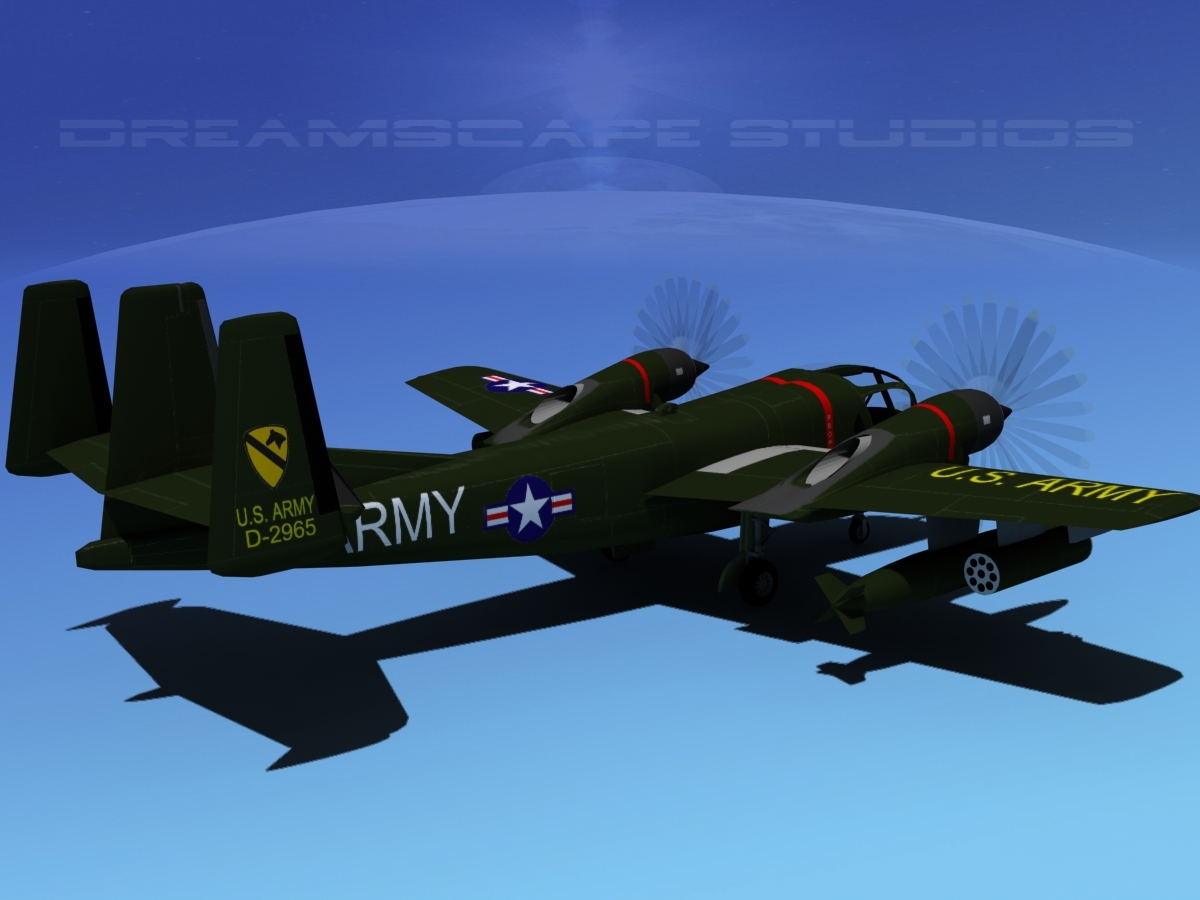 ov-1d mohawk grumman recon 3d model