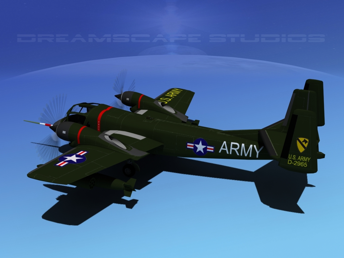 ov-1d mohawk grumman recon 3d model