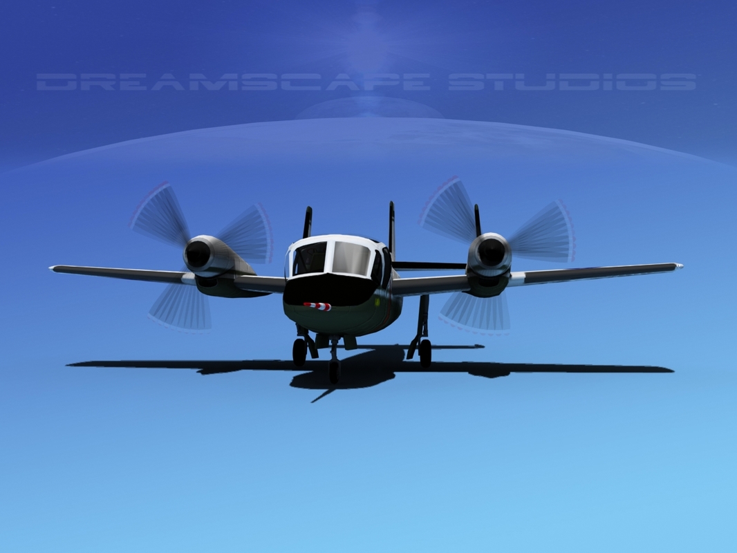 ov-1d mohawk grumman recon 3d model