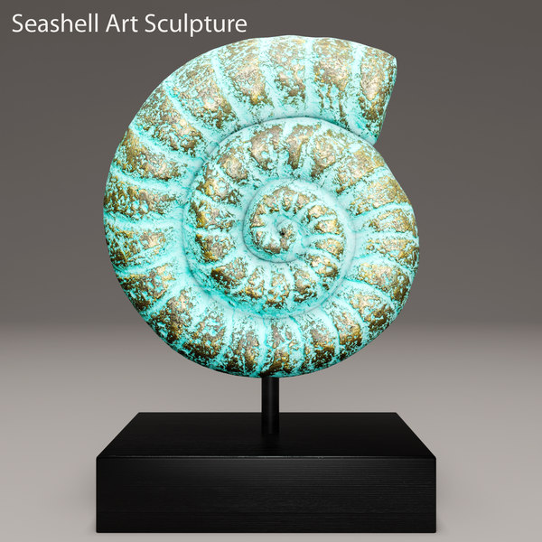 3d nautical nautilus shell