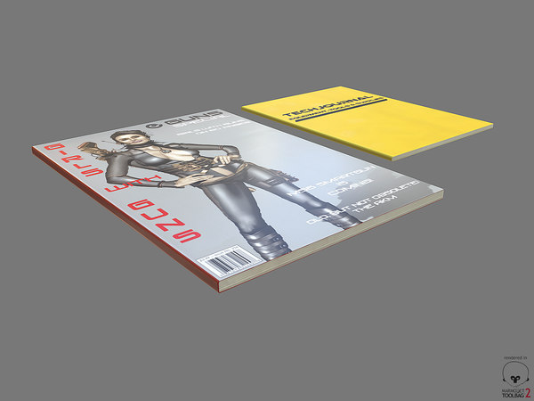 free obj model magazine books pbr