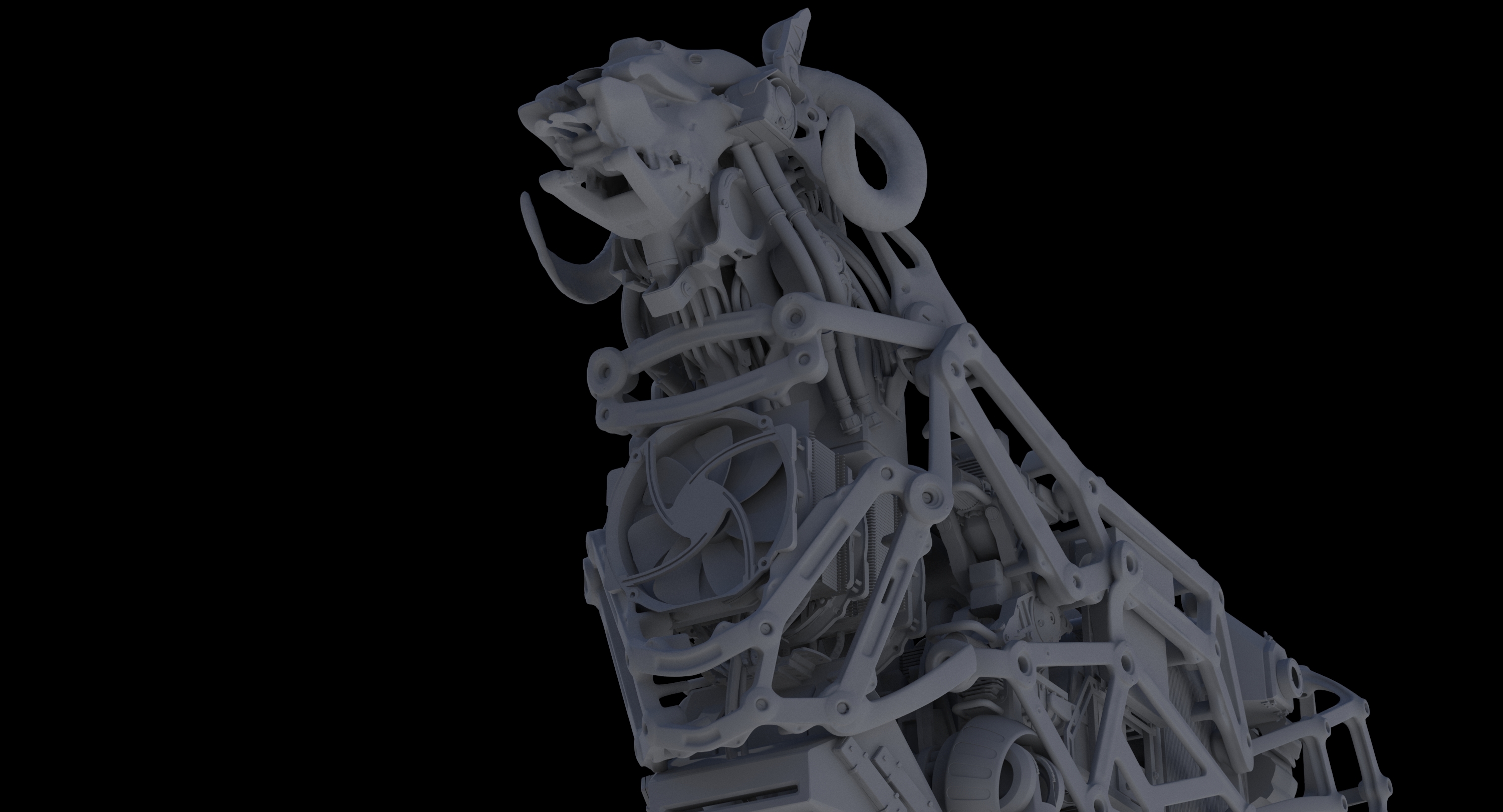3d model robot sheep