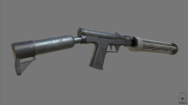 modèle 3D de SMG-60 Minigun PBR - TurboSquid 1057827
