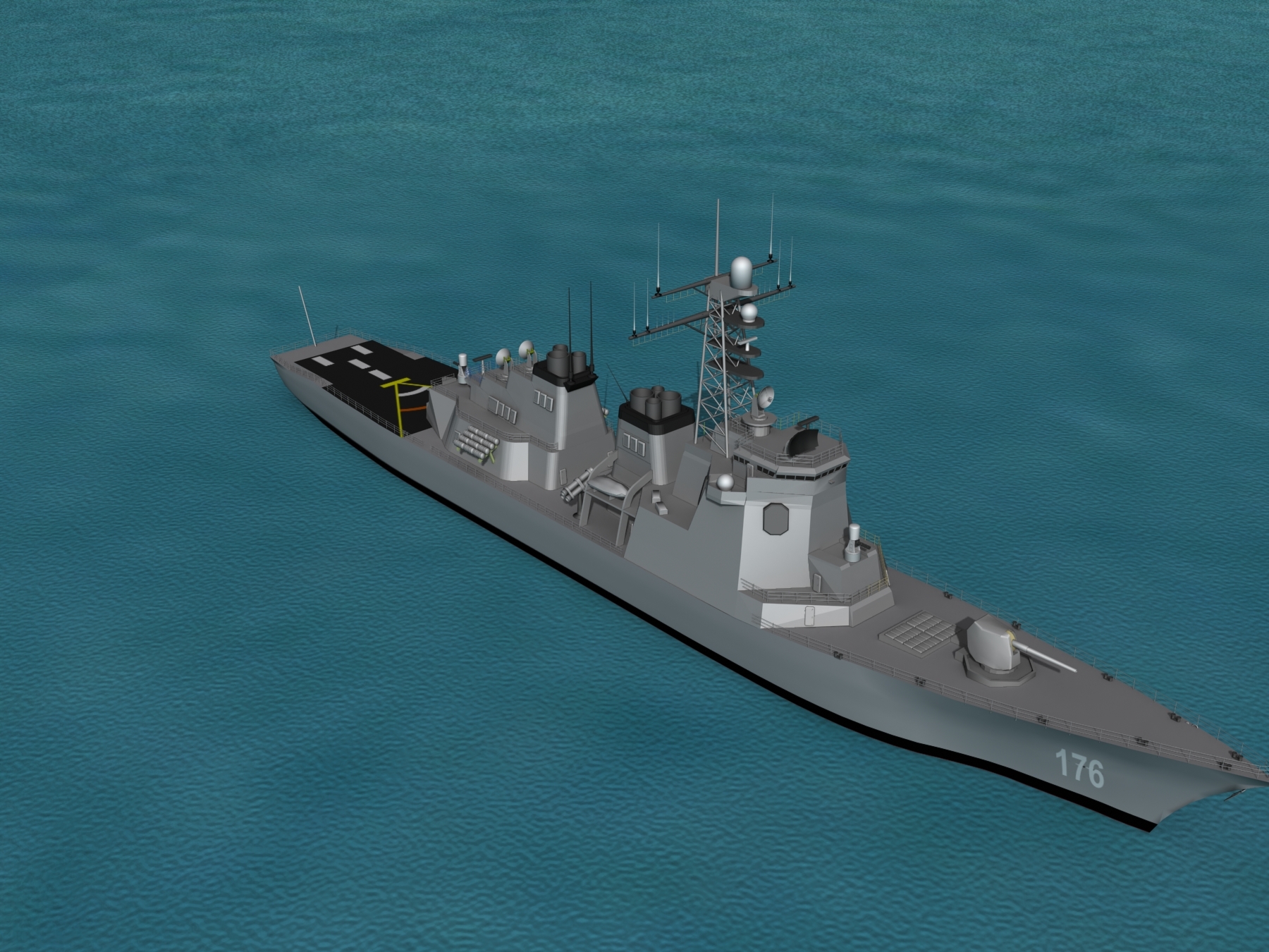 modelo 3d DDG176 Kongo Destructor Chokai - TurboSquid 1057700