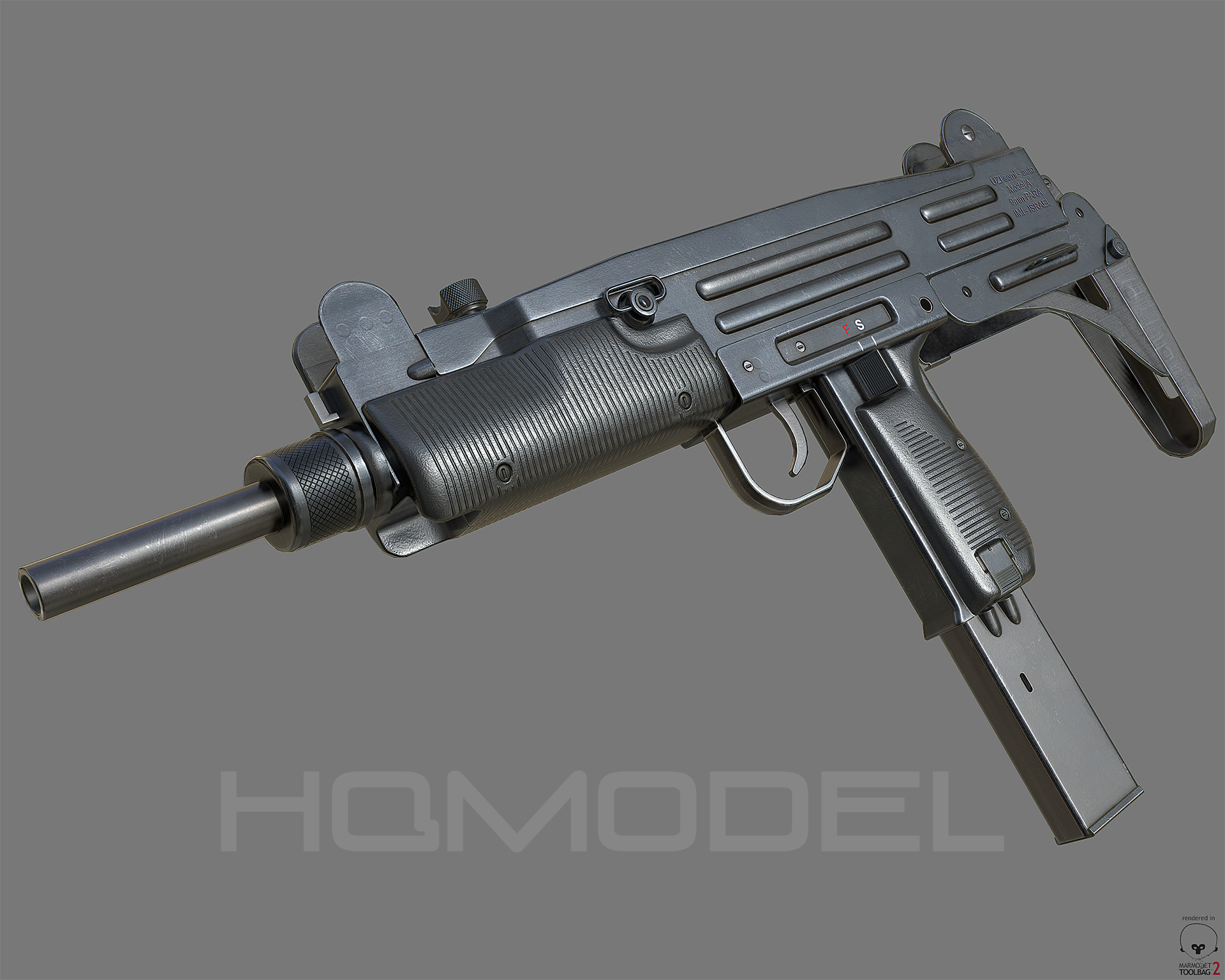 Uzi SMG 총 PBR 일반 3D 모델 - TurboSquid 1057882