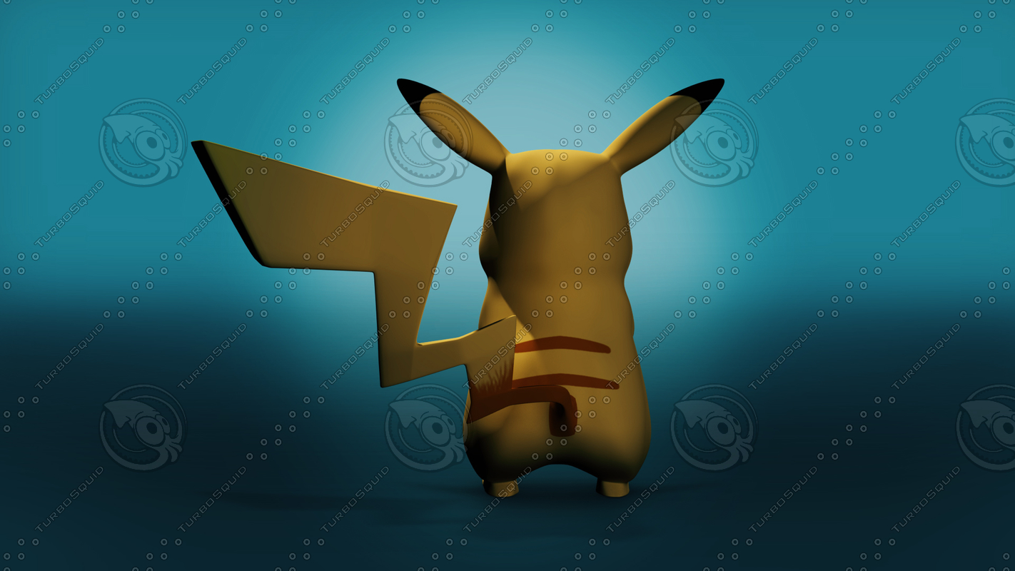 3d model pikachu