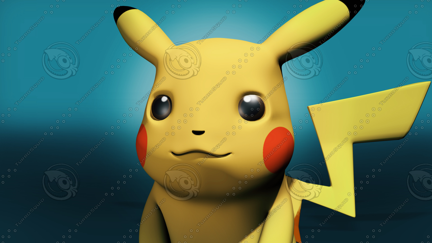 3d model pikachu
