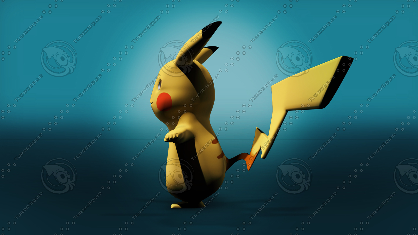 3d model pikachu