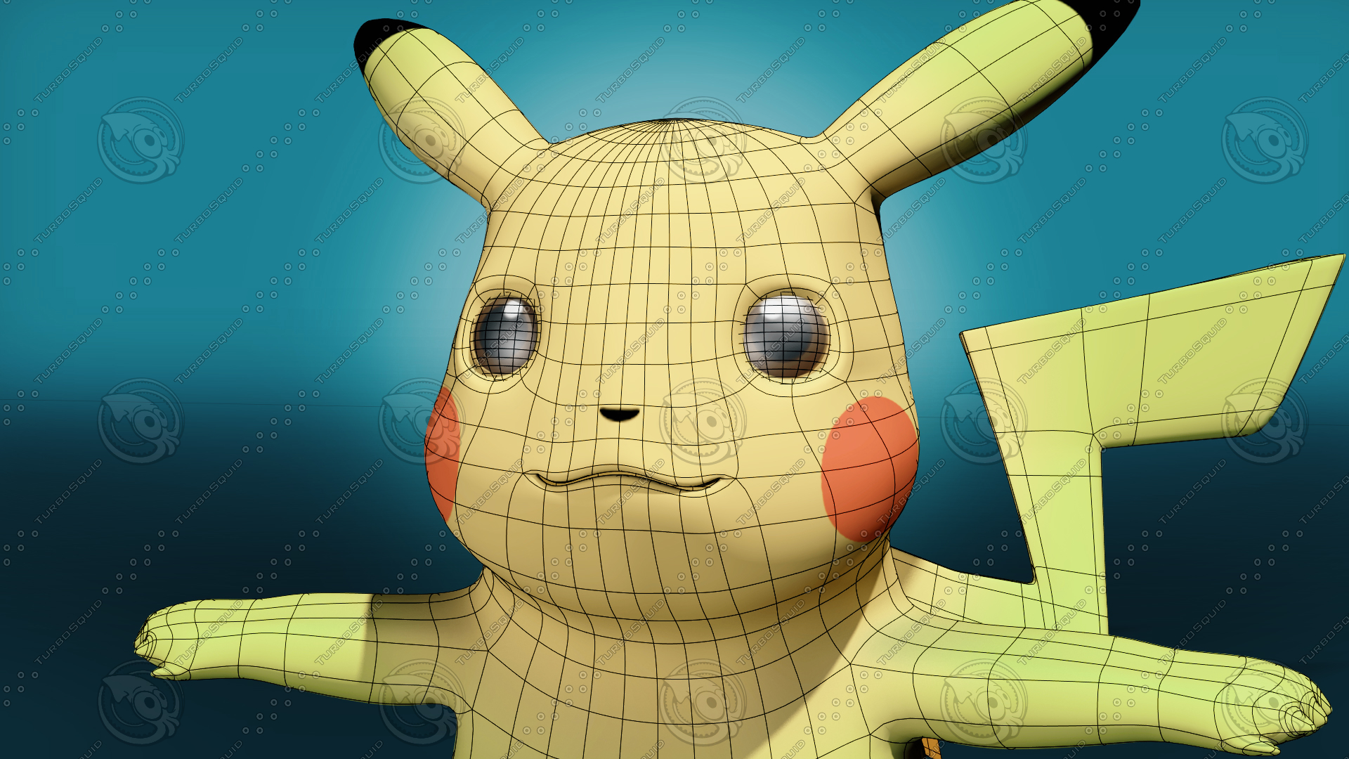3d model pikachu