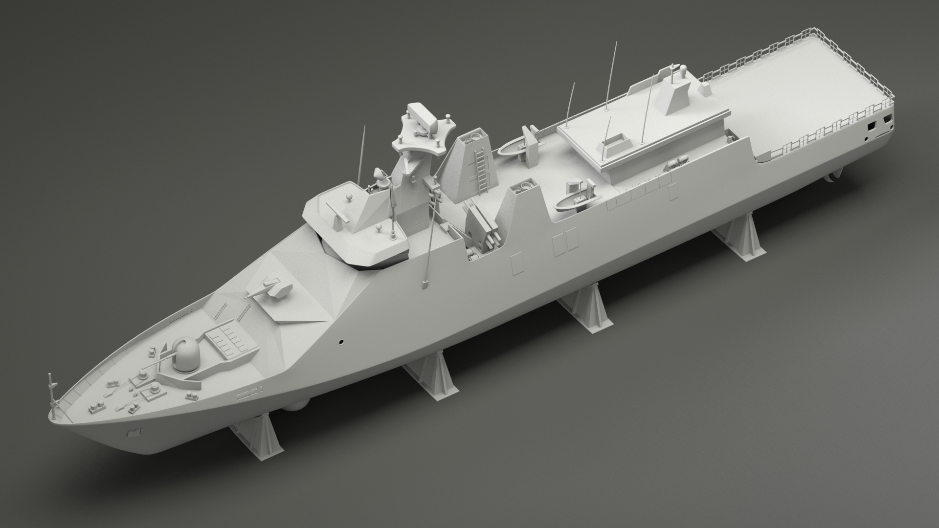 frigate sigma 3d model