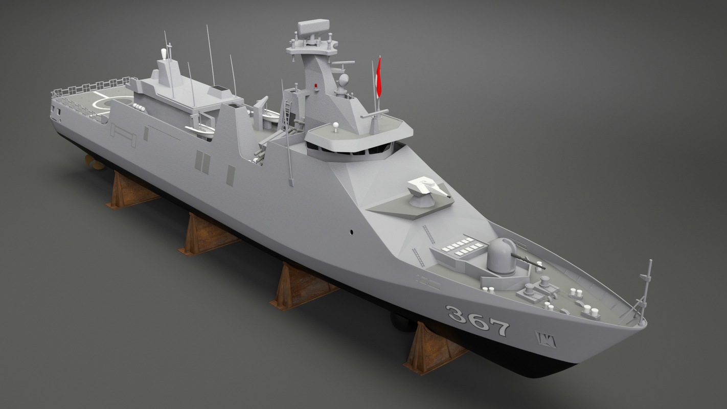 frigate sigma 3d model