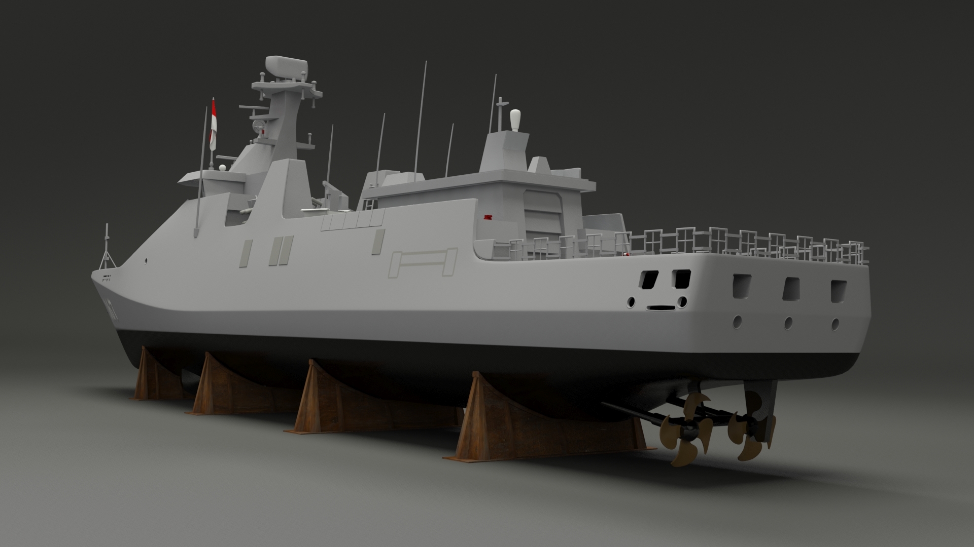 frigate sigma 3d model