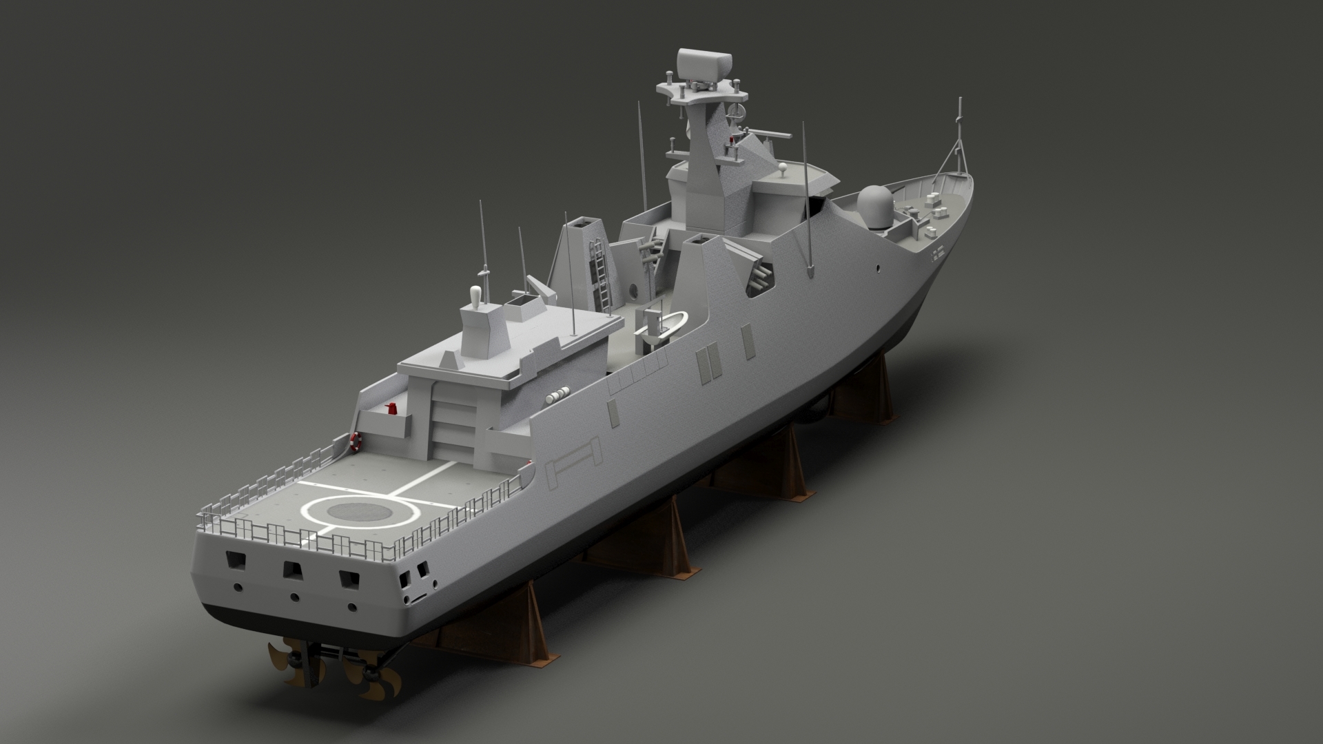 frigate sigma 3d model