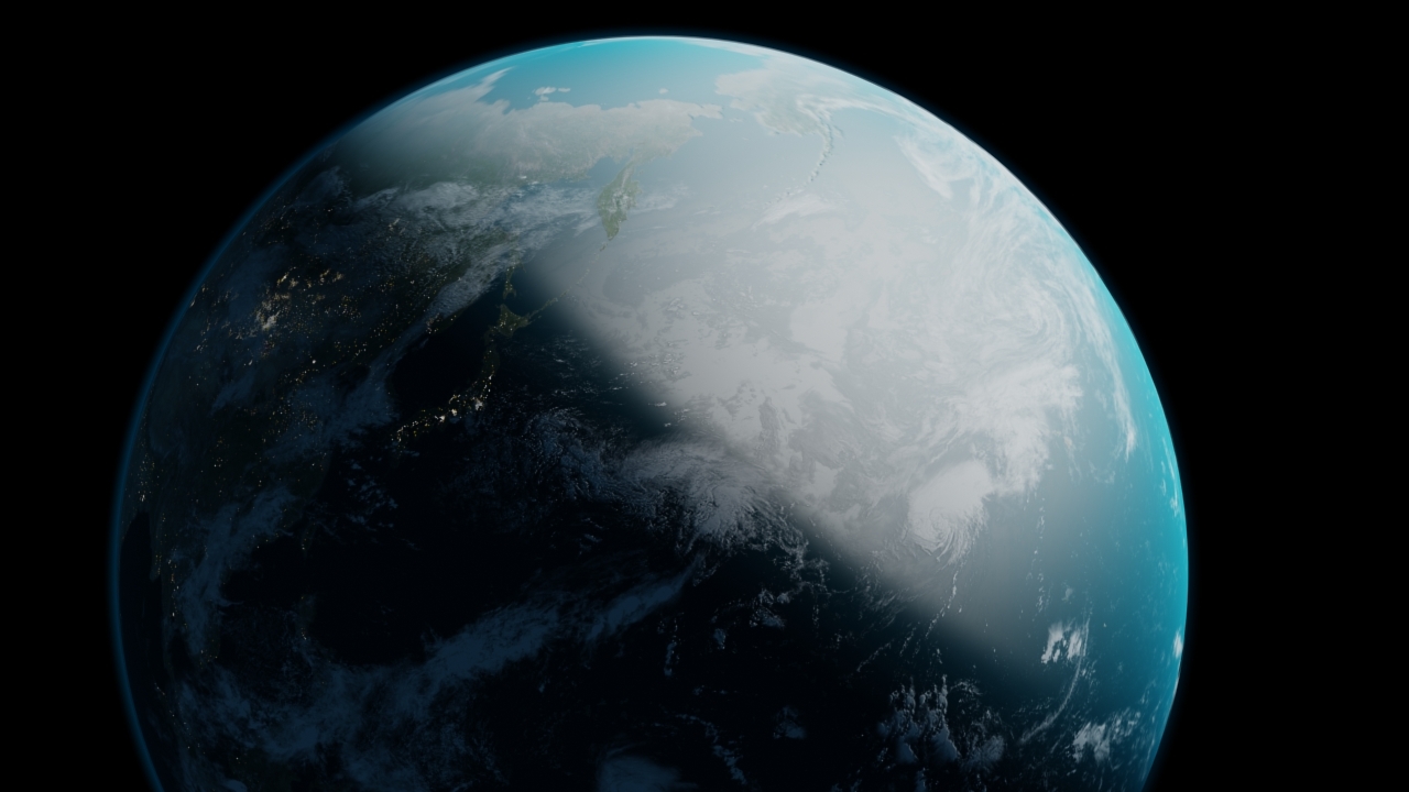 earth atmosphere 3d model