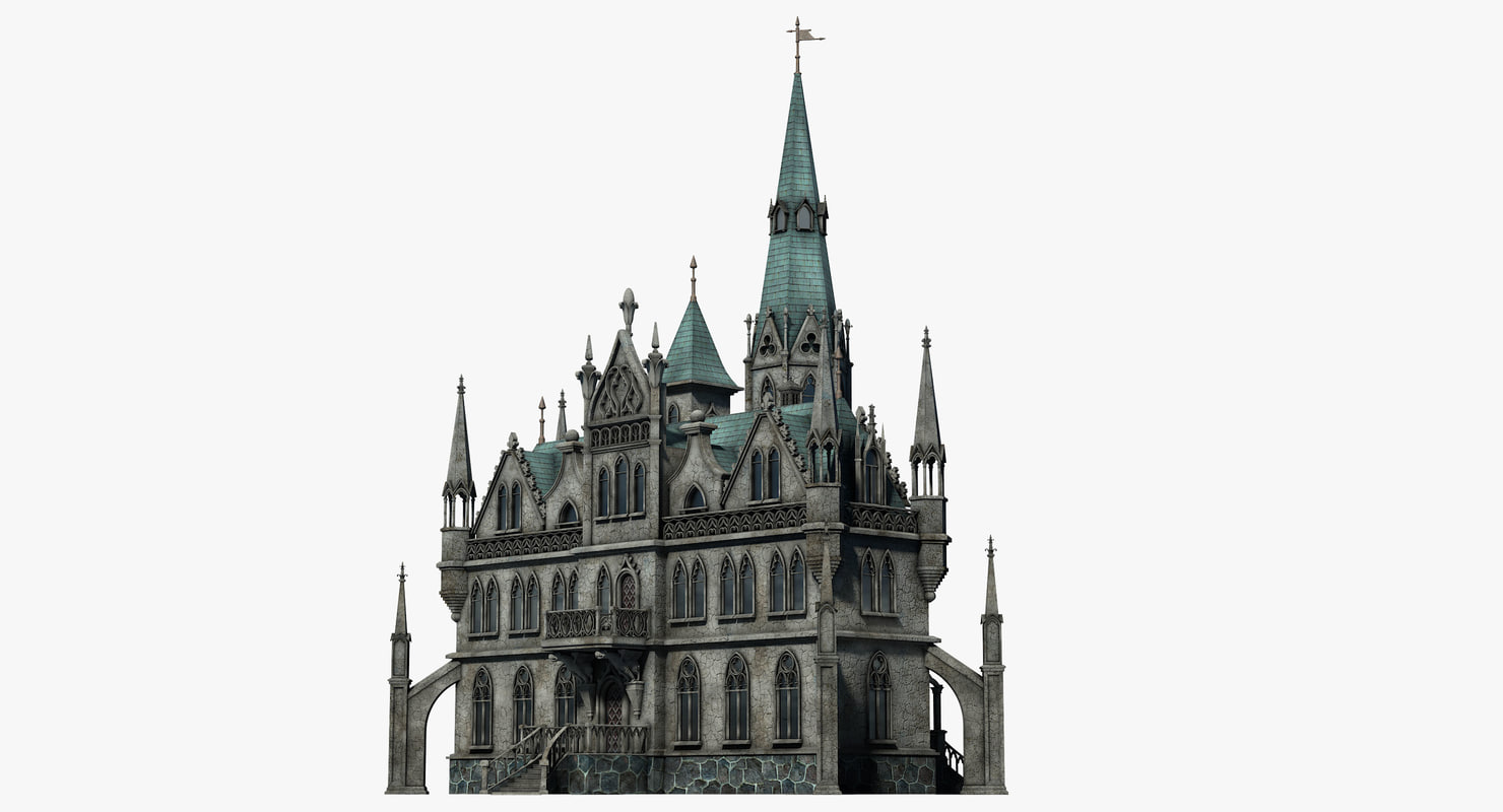 gothic house 3d model