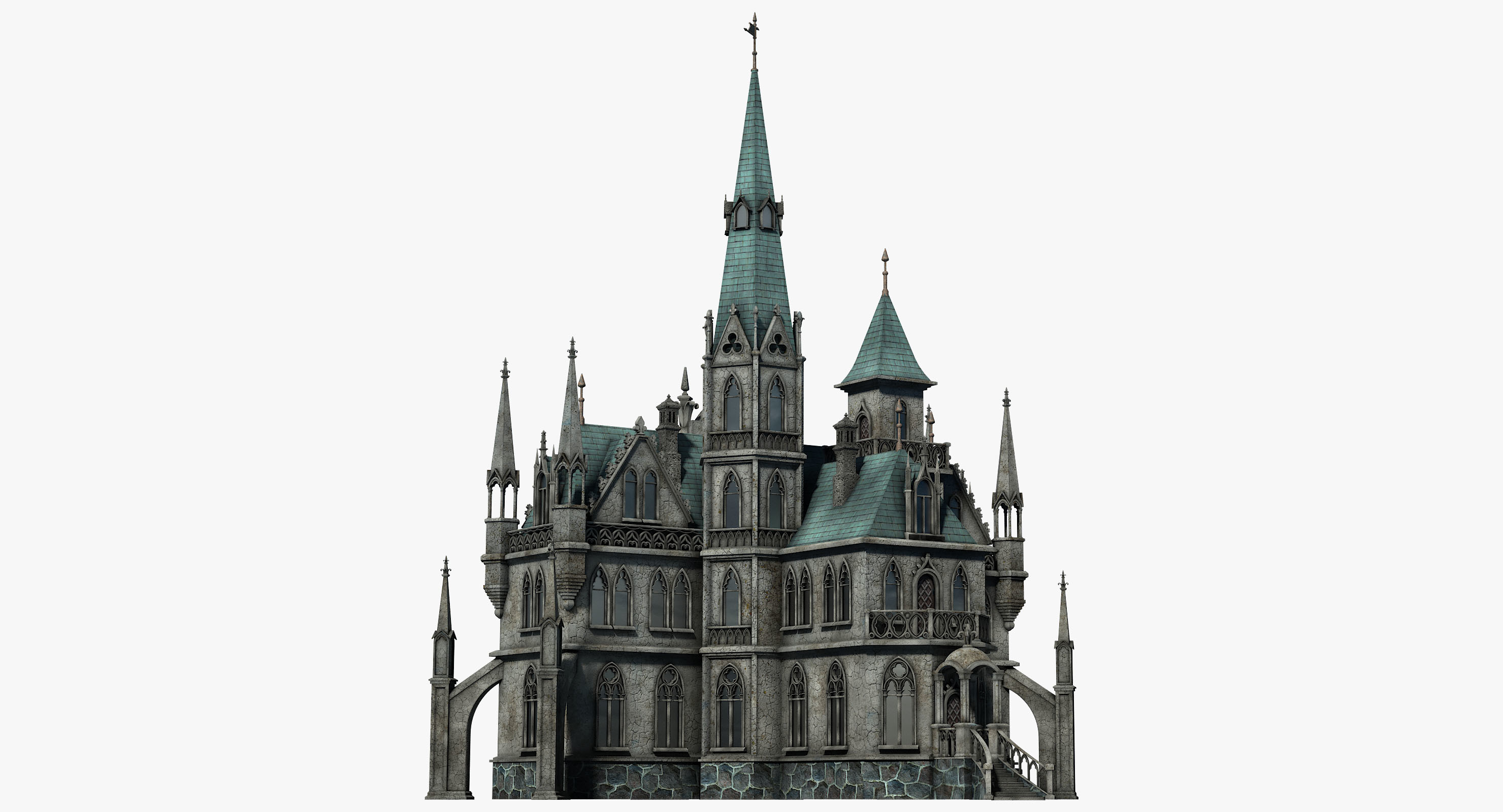 gothic house 3d model