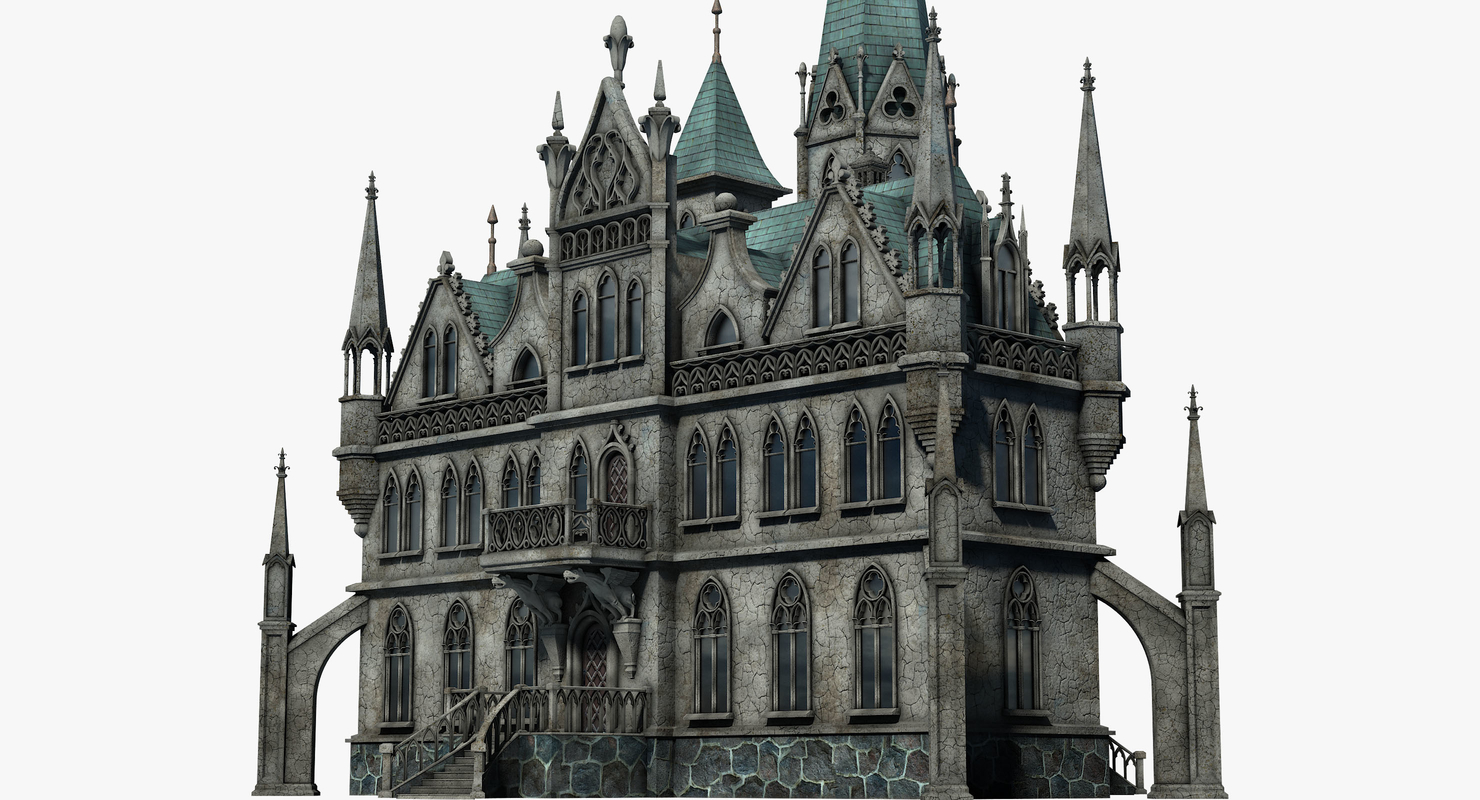 gothic house 3d model