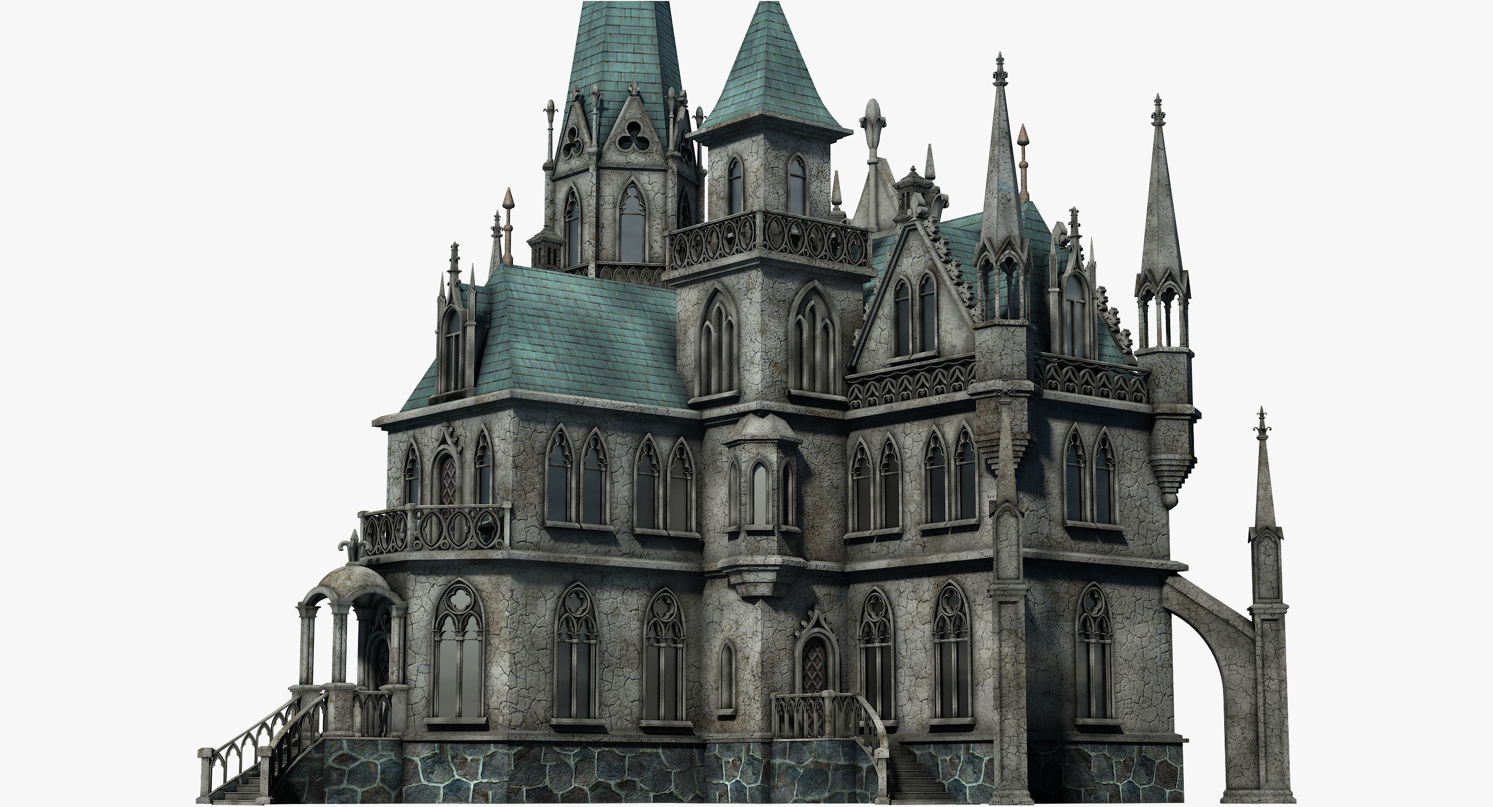 gothic house 3d model