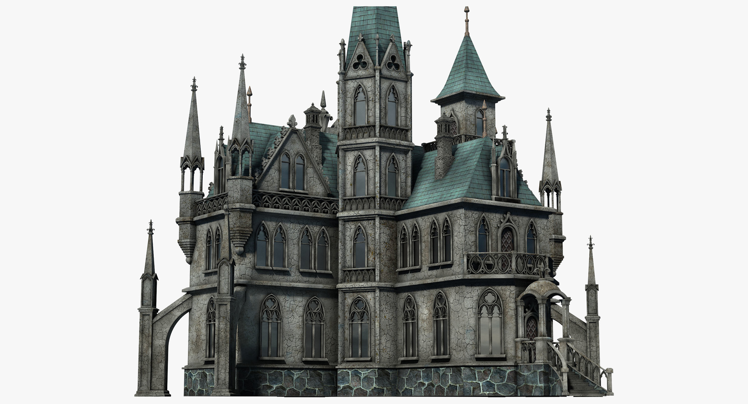 gothic house 3d model