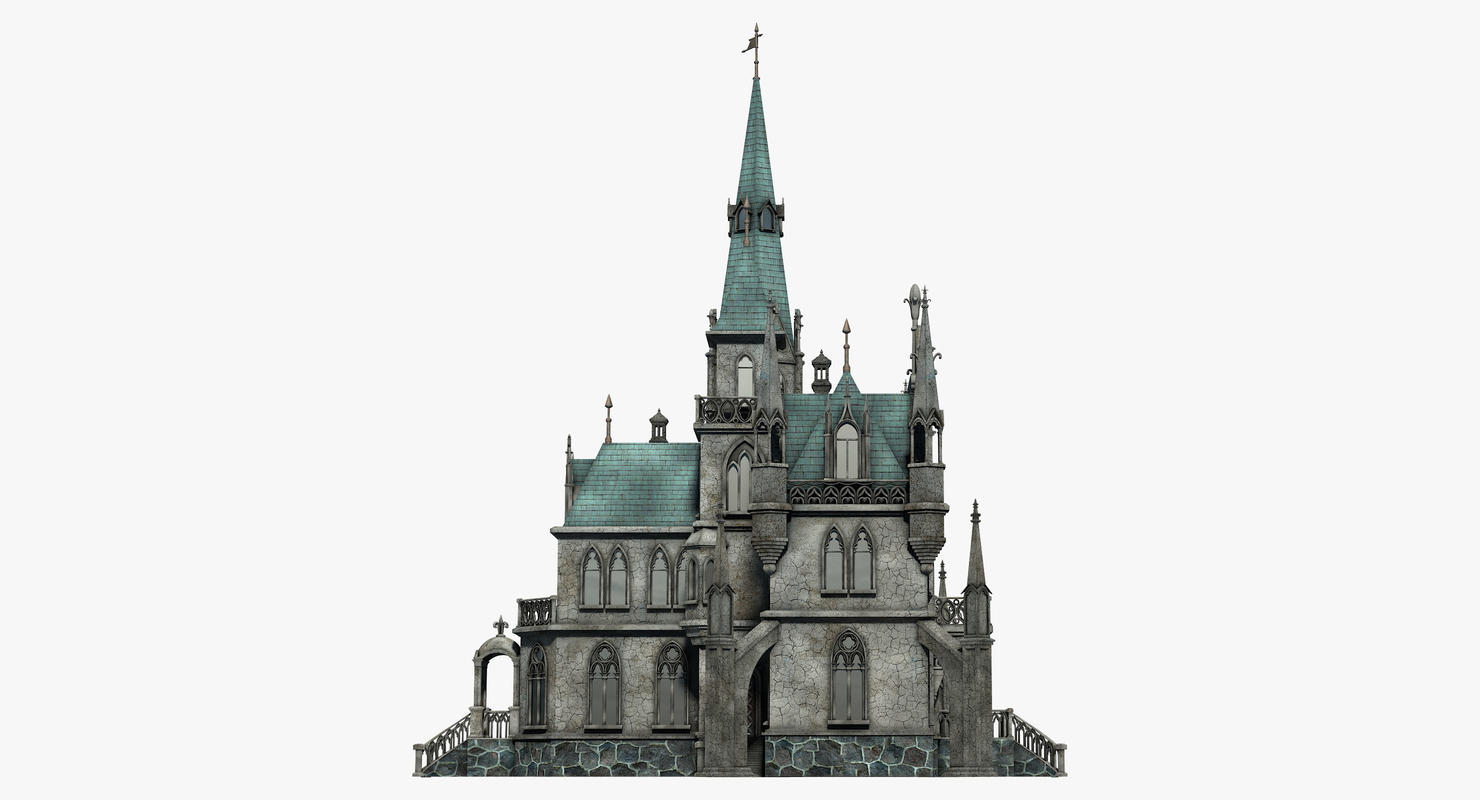 gothic house 3d model