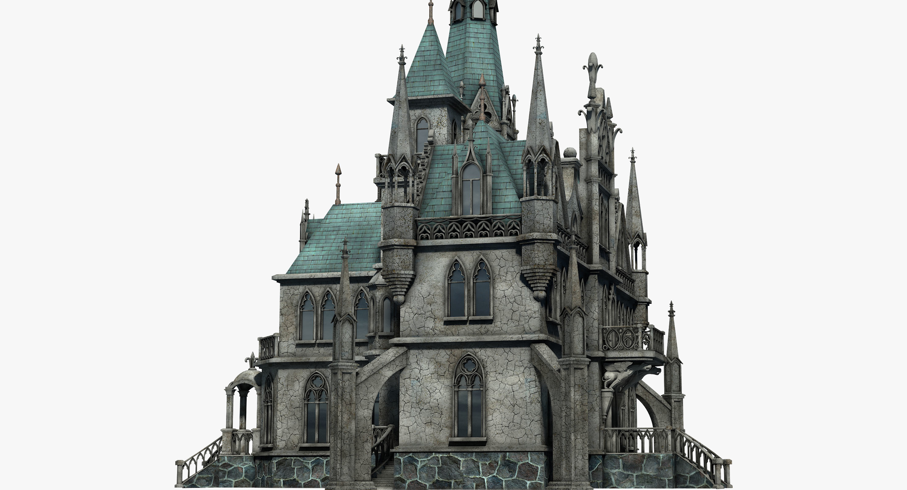gothic house 3d model