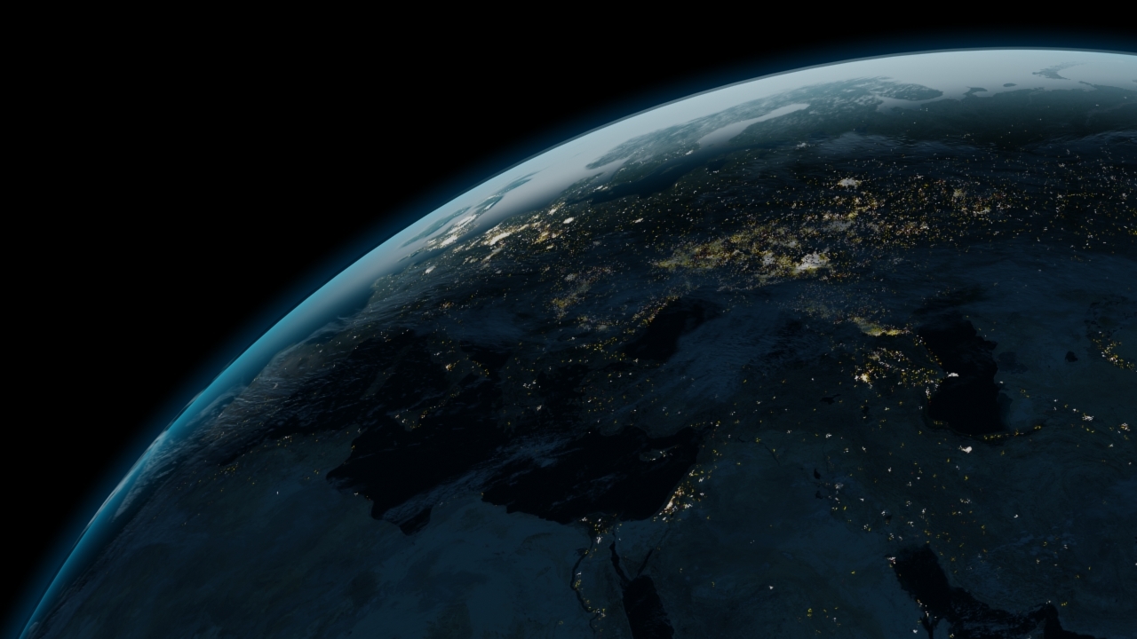 earth atmosphere 3d model