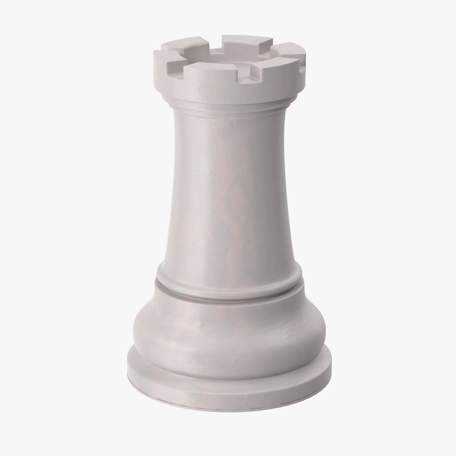 chess pieces rook white 3d obj