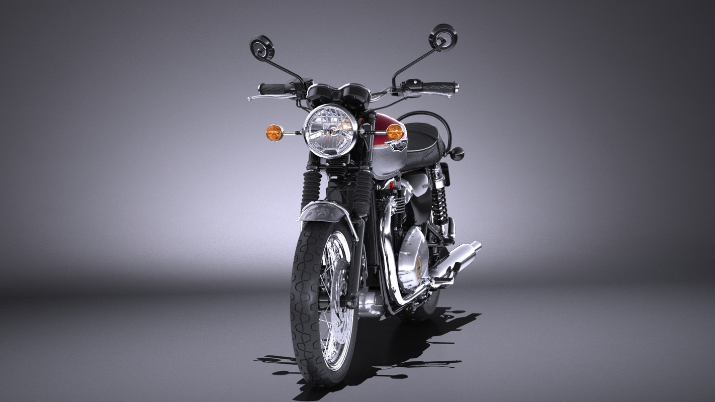 3d model triumph bonneville t120