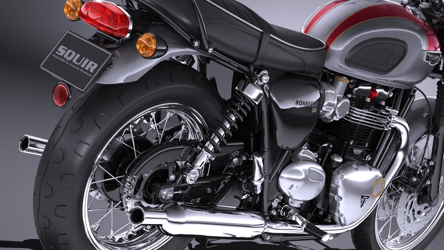 3d model triumph bonneville t120