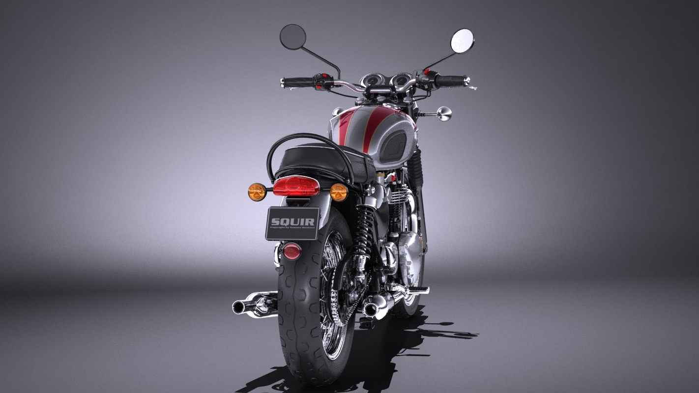 3d model triumph bonneville t120