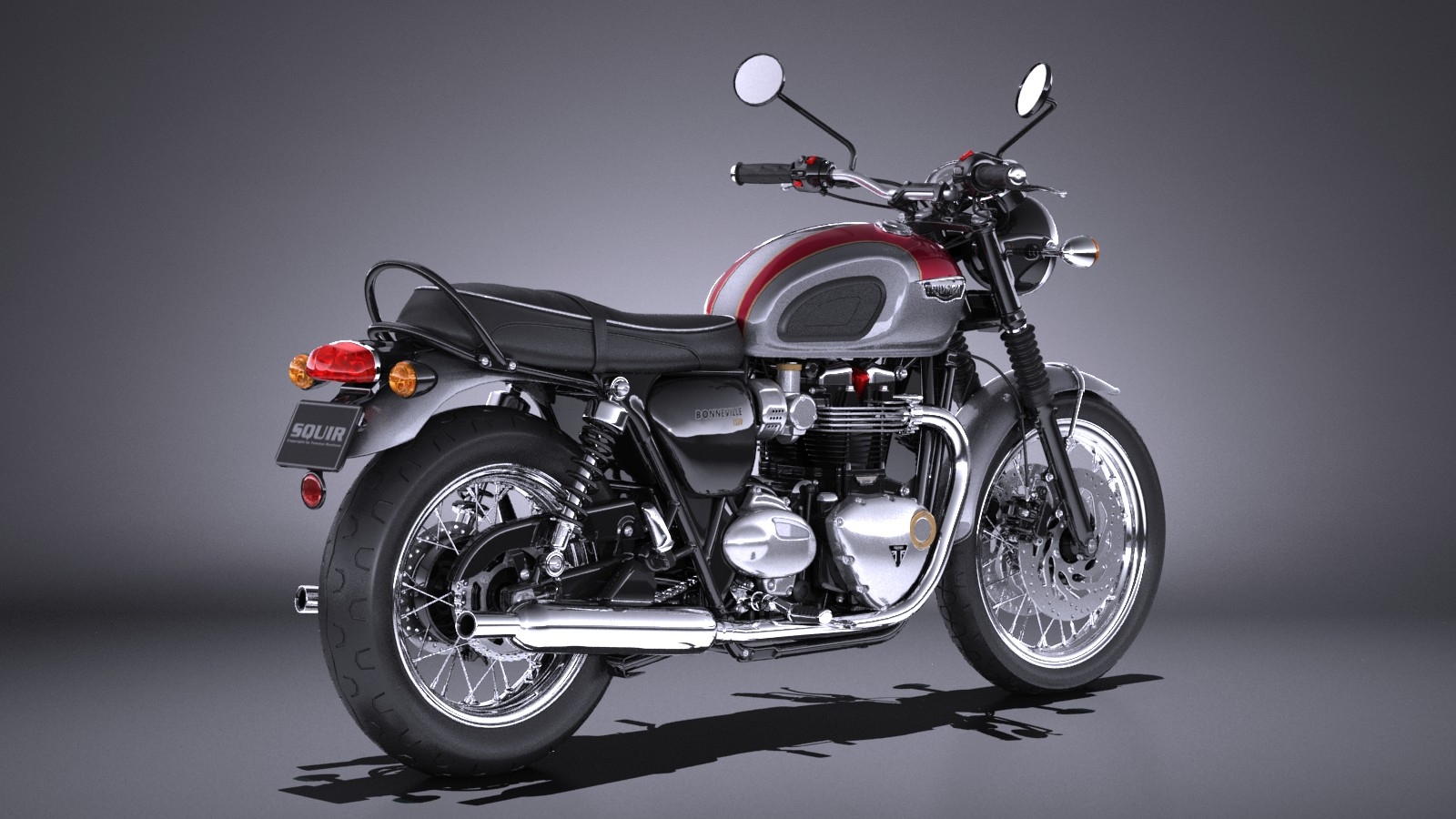 3d model triumph bonneville t120