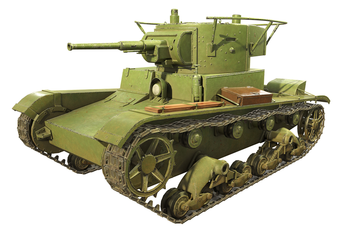 3d tank t-26 model