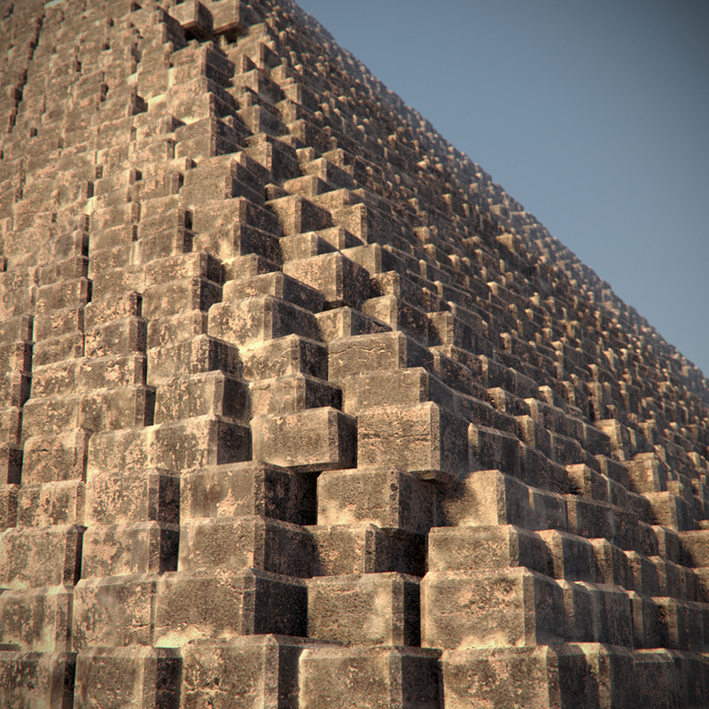 pyramid egypt giza 3d model
