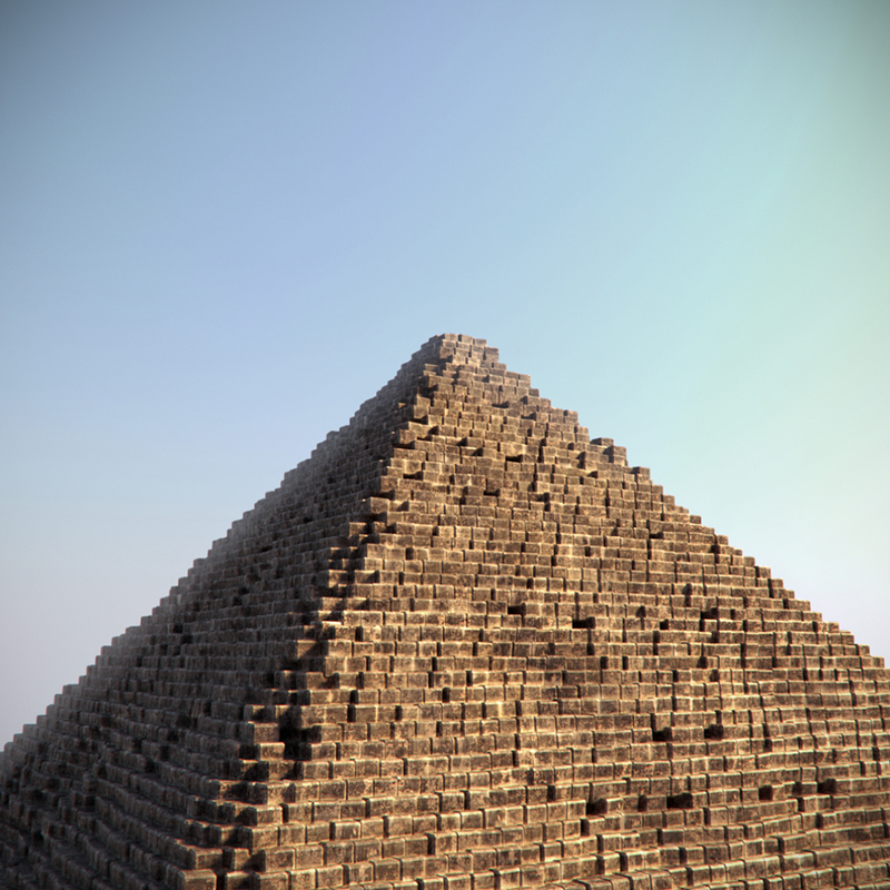 pyramid egypt giza 3d model