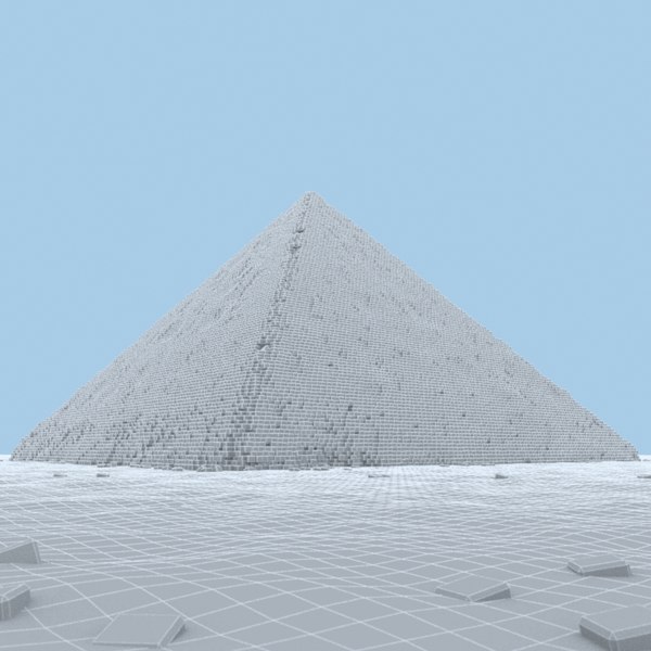pyramid egypt giza 3d model