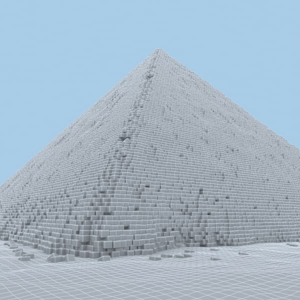 pyramid egypt giza 3d model