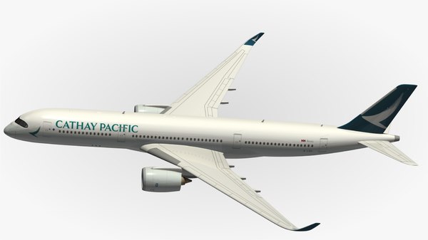 3d airbus cathay pacific model