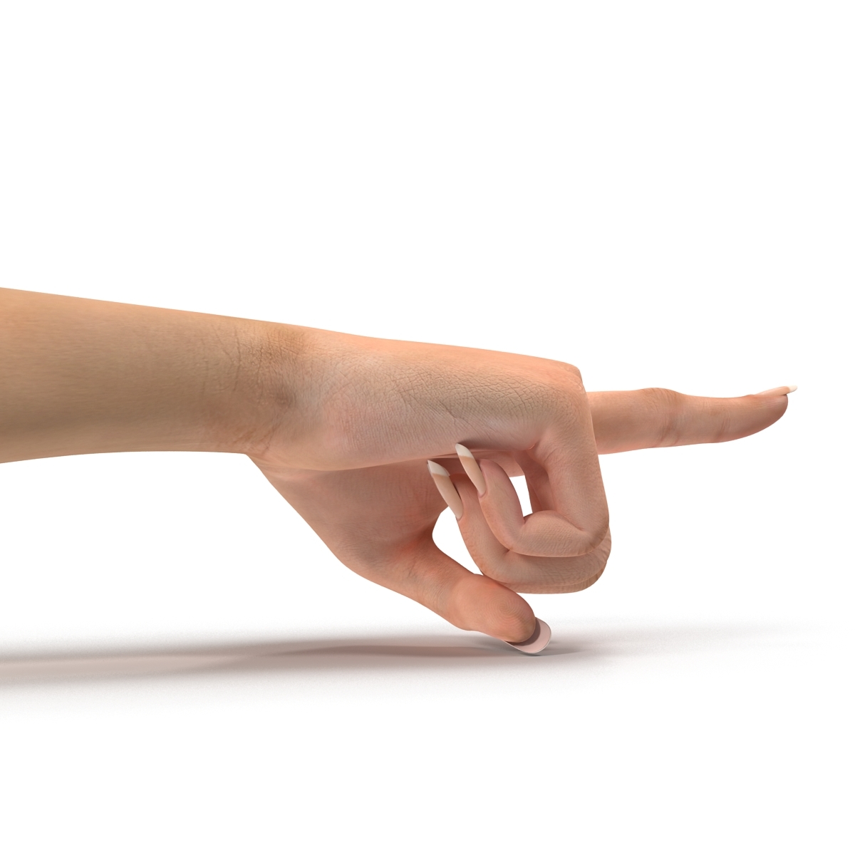 max female hand finger point