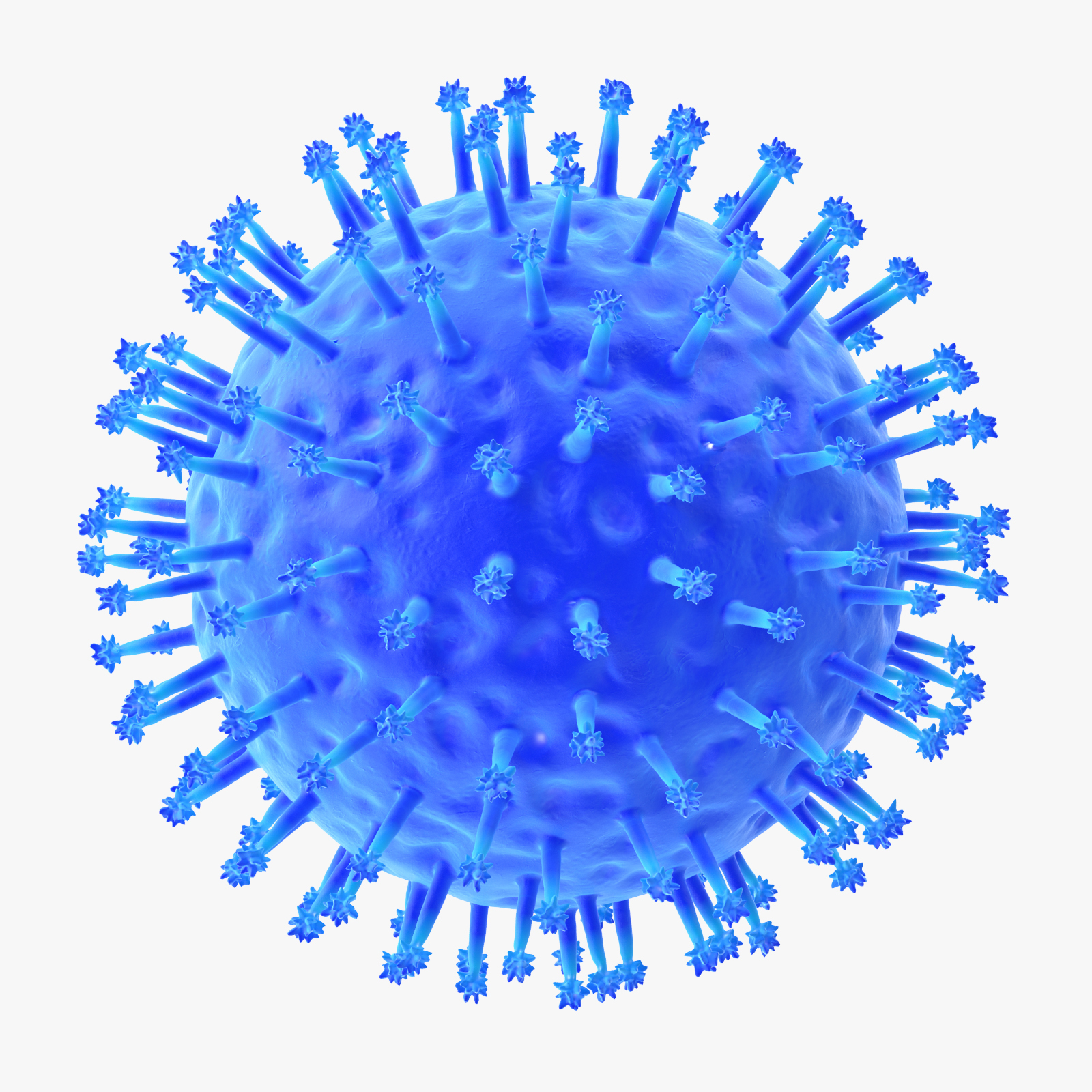 influenza flu 3d model