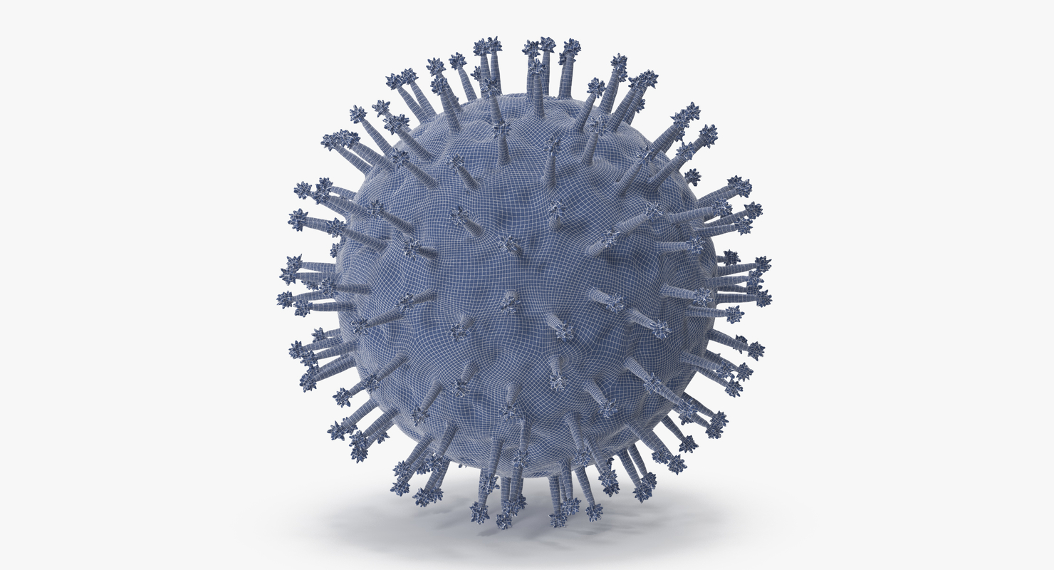 influenza flu 3d model
